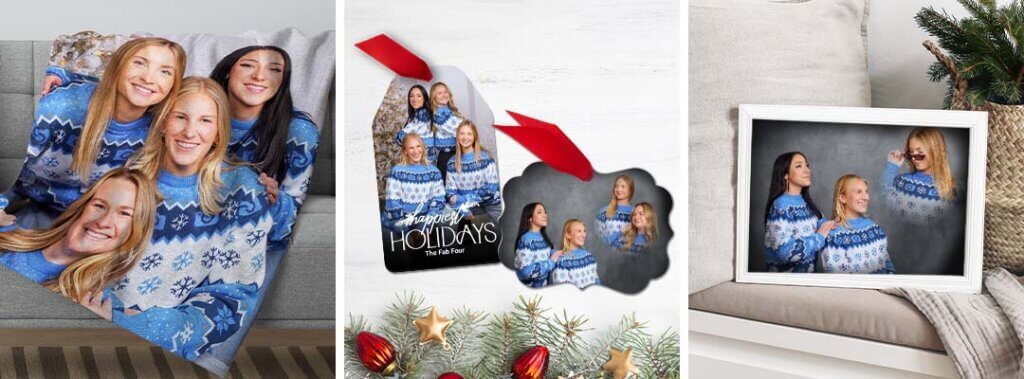 Festive Flashback Holiday Portraits